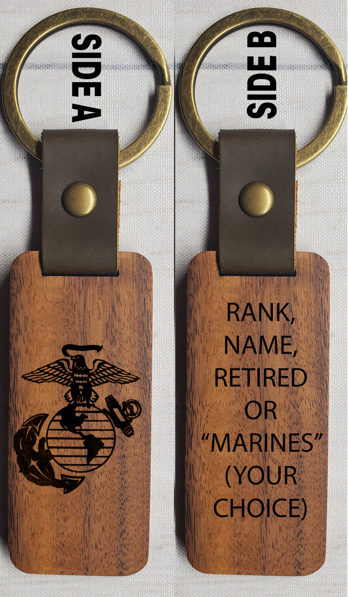 Military Wooden Keychains – 5M Laser Designs